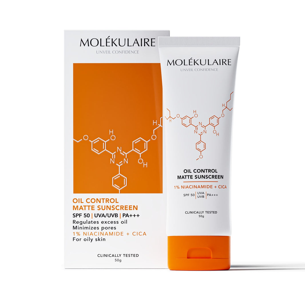 Oil Control Matte Sunscreen with SPF 50 PA +++ - Molekulaire